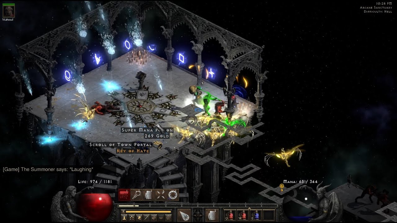 D2R - Example - The Summoner Hell runs with budget blizzard sorc - how ...