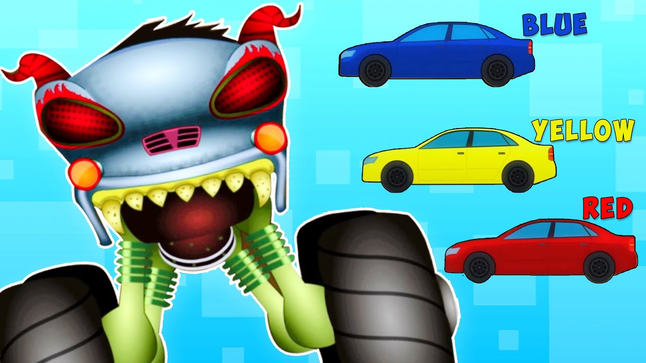 Learn Color Names with Monster Truck + More Learning Videos for Kids ...