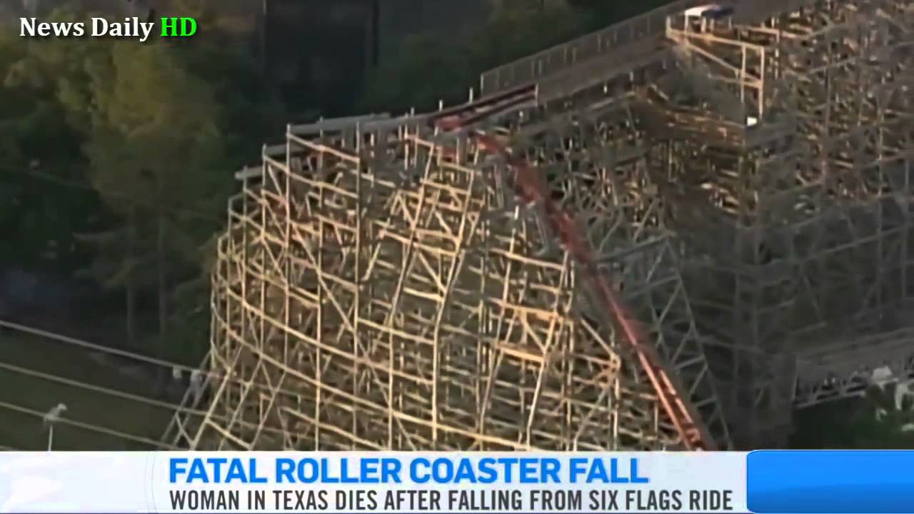 Woman Dies Falling From Texas Roller Coaster 6 Flags 07 20 2013 - YouTube