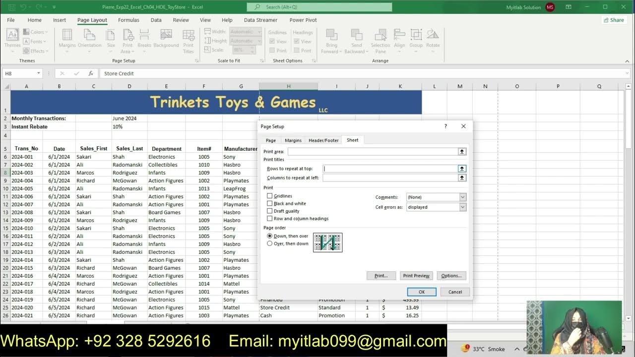Exp22_Excel_Ch04_HOE - Toy Store 1.1 | Excel Chapter 4 Hands-On Exercise - Toy Store - YouTube