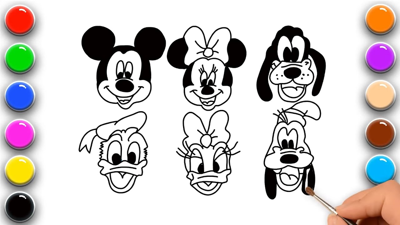 DESSINER UNE MICKEY MOUSE Et Ses Amis - vidéo éducative | Planète ...