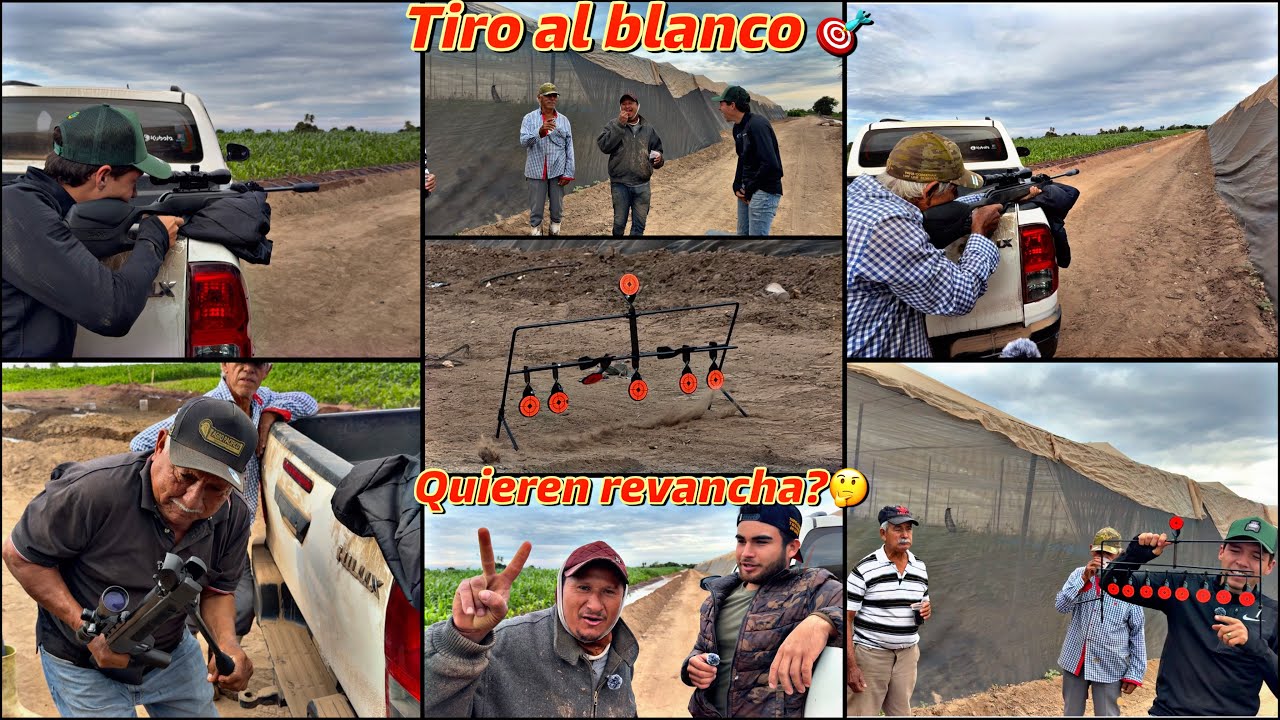 JUGAMOS AL TIRO AL BLANCO 🎯 CON EL RIFLE DE DIABLOS EN LA PARCELAS ...