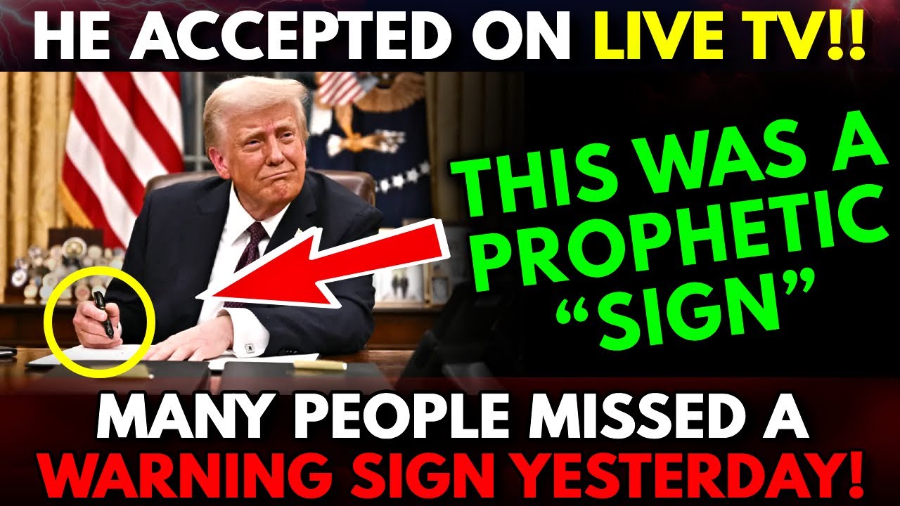 "WAS THIS A PROPHETIC WARNING FROM TRUMP?"| Trump Prophetic Word Today ...