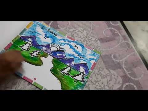 Class 5 DRAWING Topic 1 SCENERY - YouTube