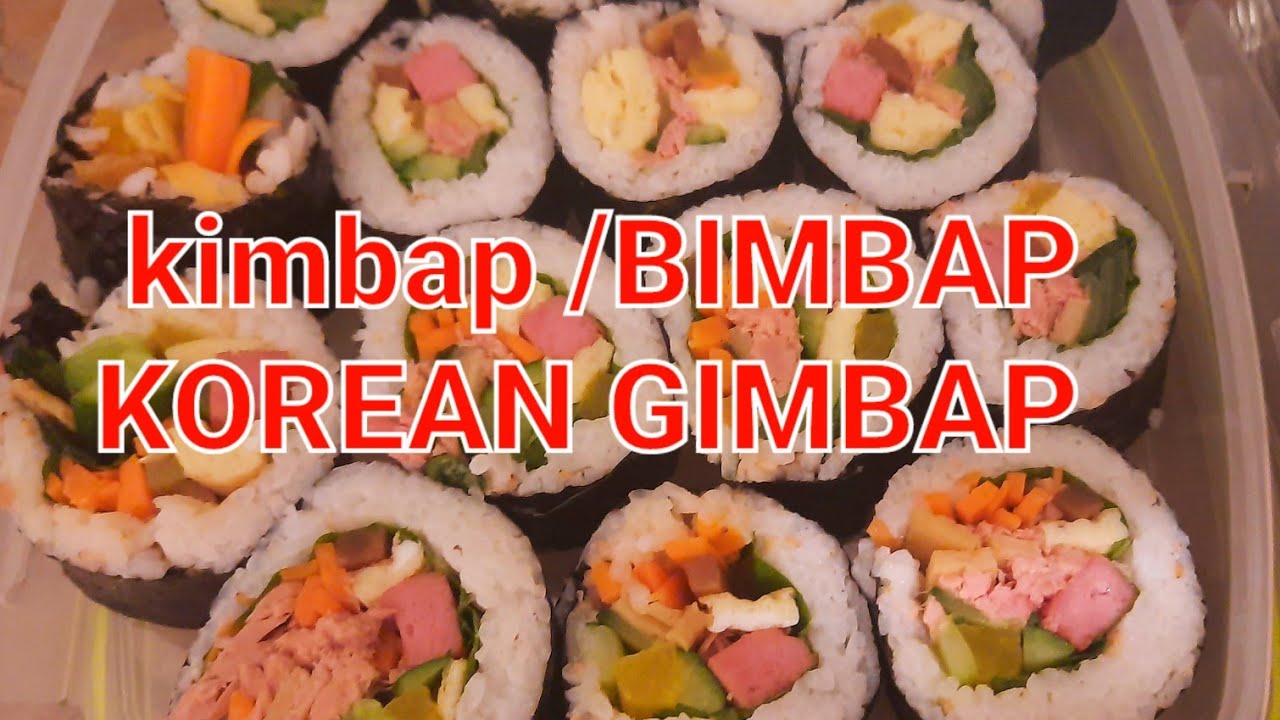 how to make gimbap kimbap korean cooking vedio #cookingvideo # ...