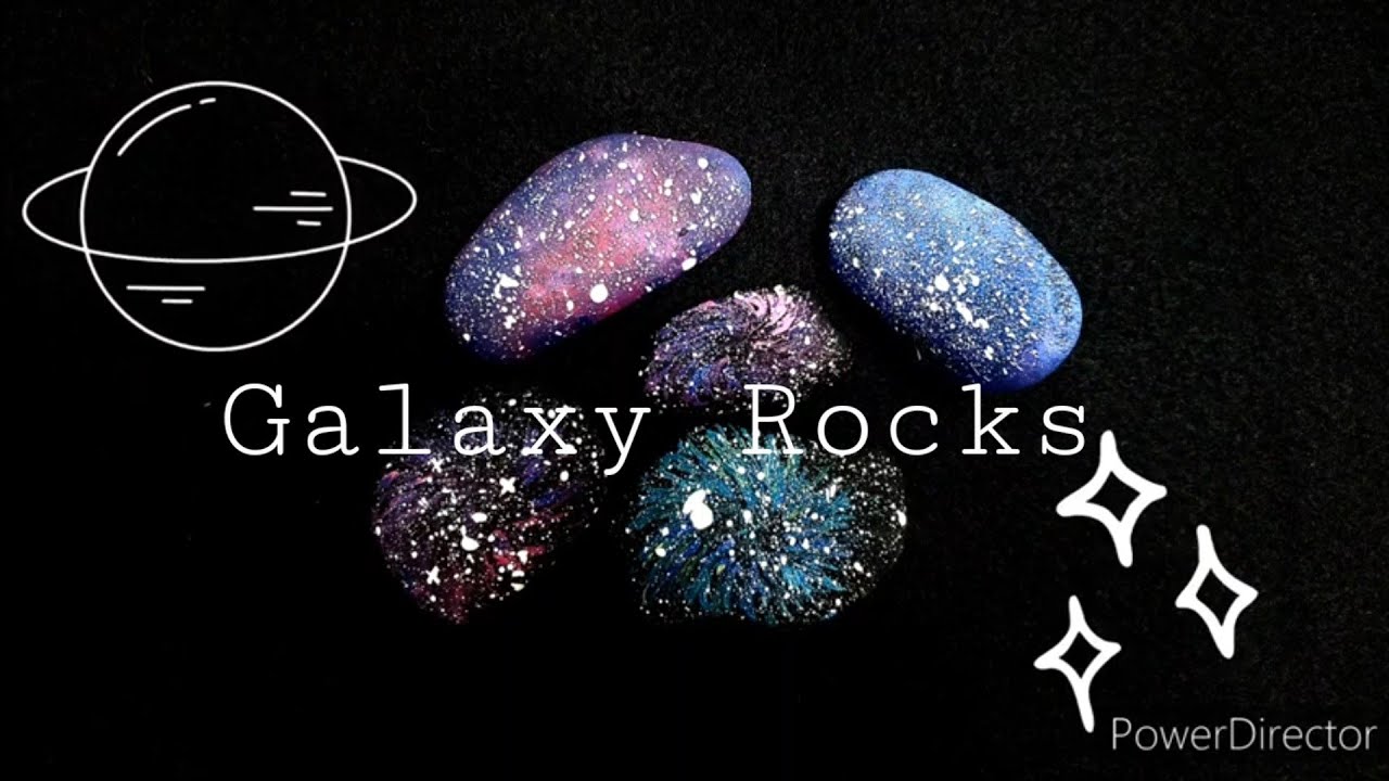 Rock Painting Tutorial - Galaxy Rocks Two Ways - YouTube