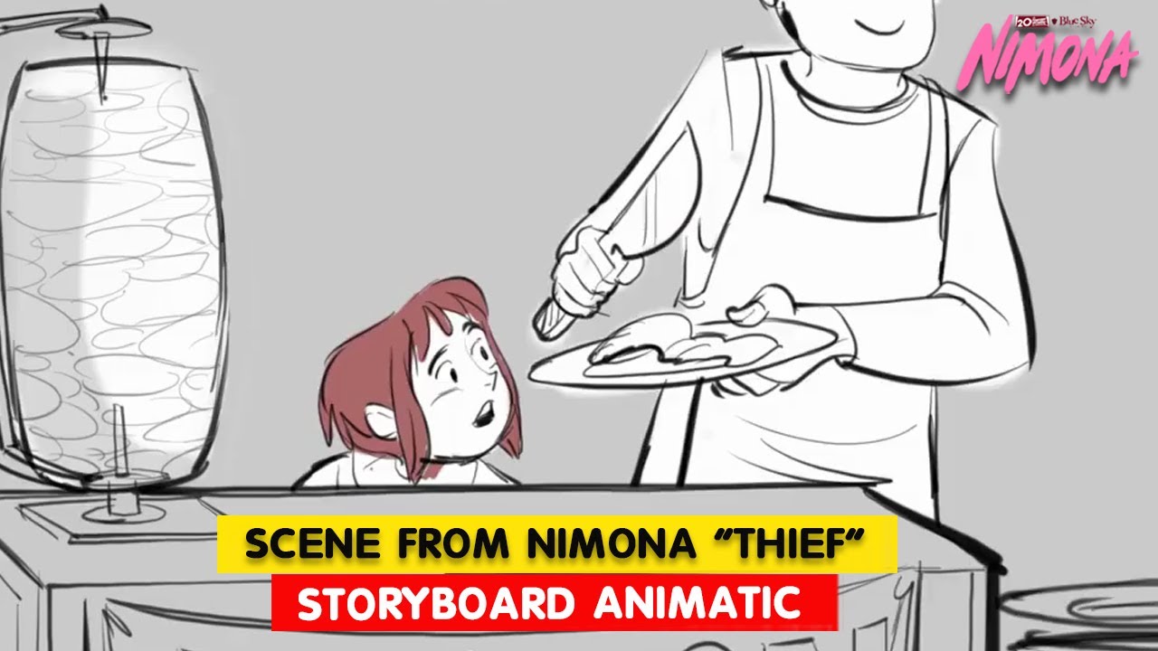 NIMONA | A Short Scene From Nimona | Thief | Storyboard Animatic | 3D ...
