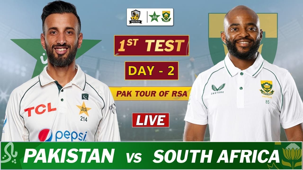 PAKISTAN vs SOUTH AFRICA 1st TEST Match LIVE COMMENTARY | PAK vs SA ...