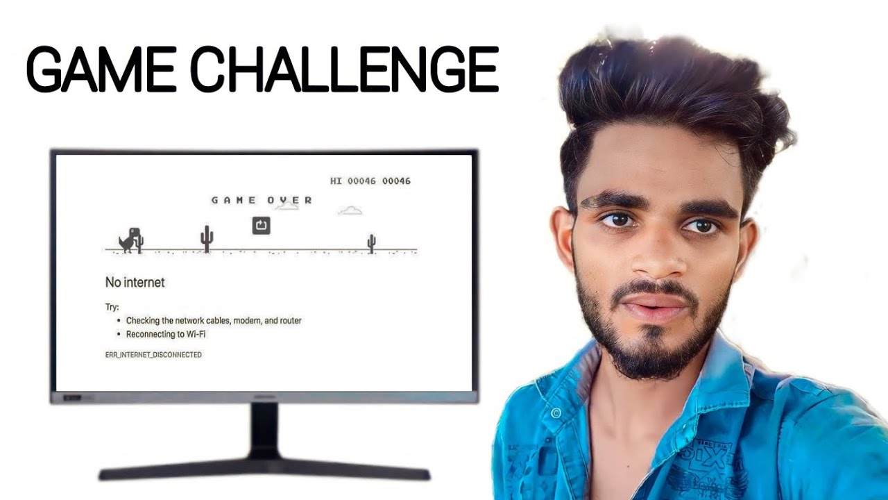 No internet game challenge 😱😱google chrome no internet game challenge ...