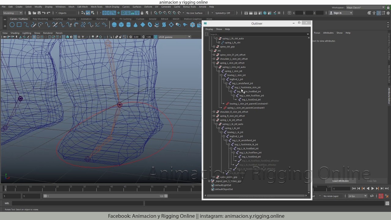 Autodesk maya foot ik fk rigging en español :D - YouTube