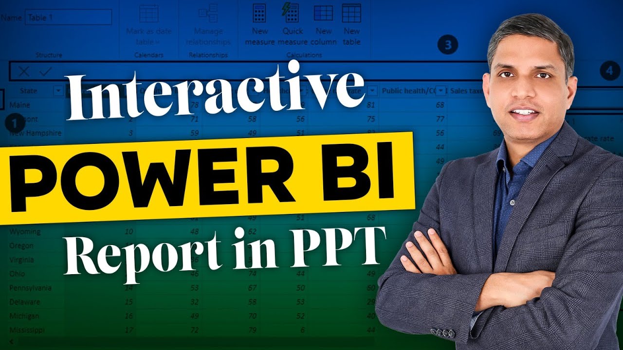 Interactive Power BI Report in PPT - YouTube