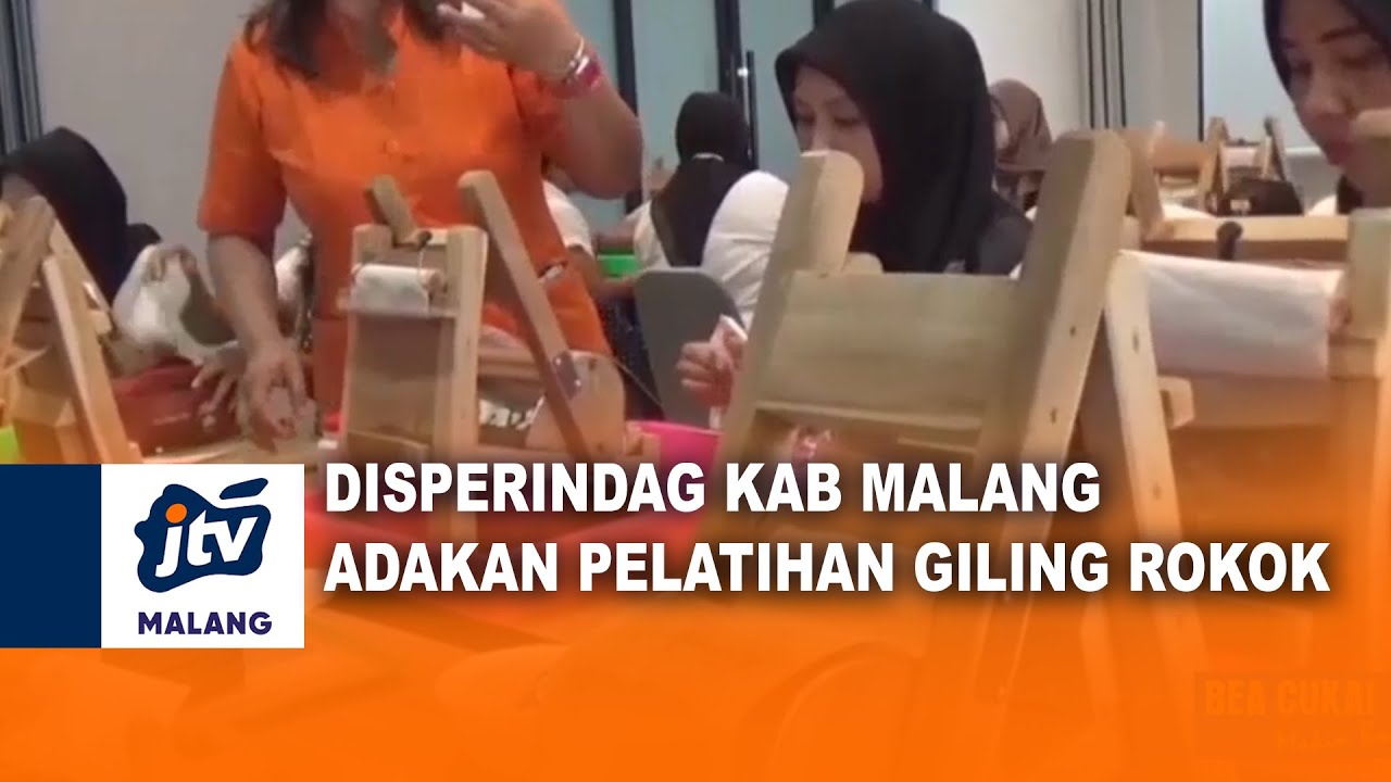 DISPERINDAG KAB MALANG ADAKAN PELATIHAN GILING ROKOK | JTV MALANG - YouTube