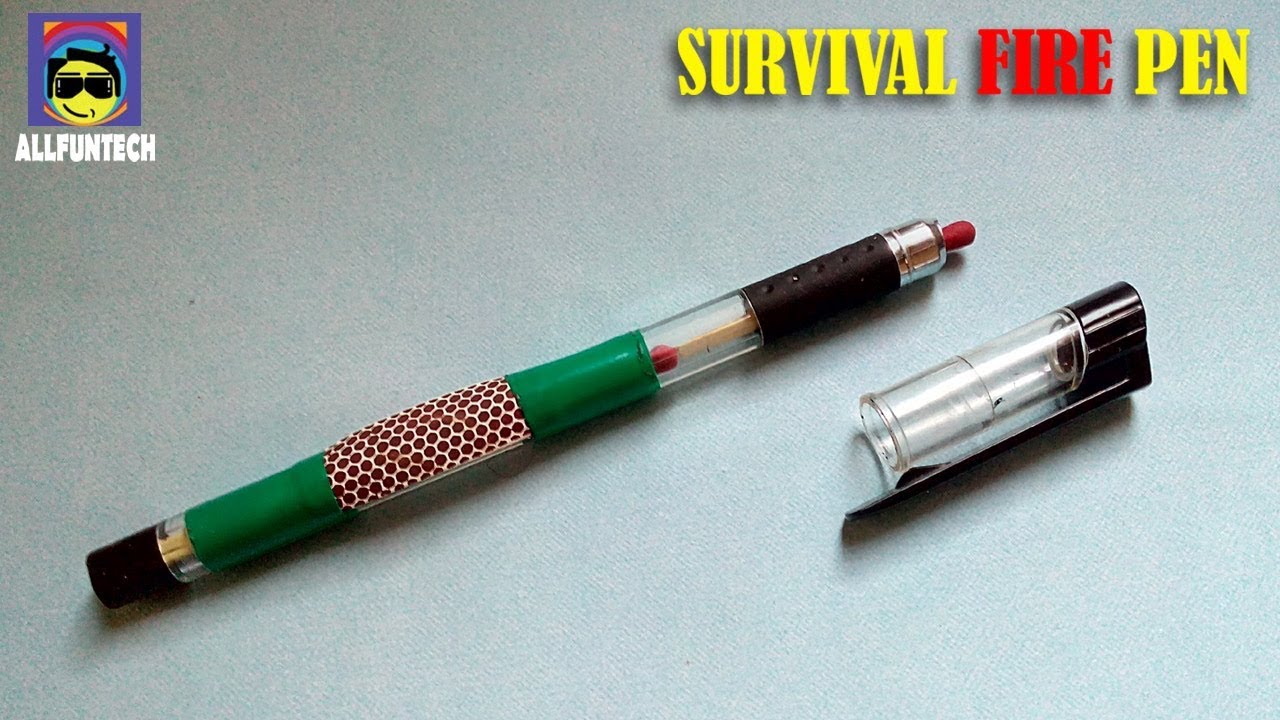 Survival Fire Pen | survival fire technique | How to make fire - YouTube