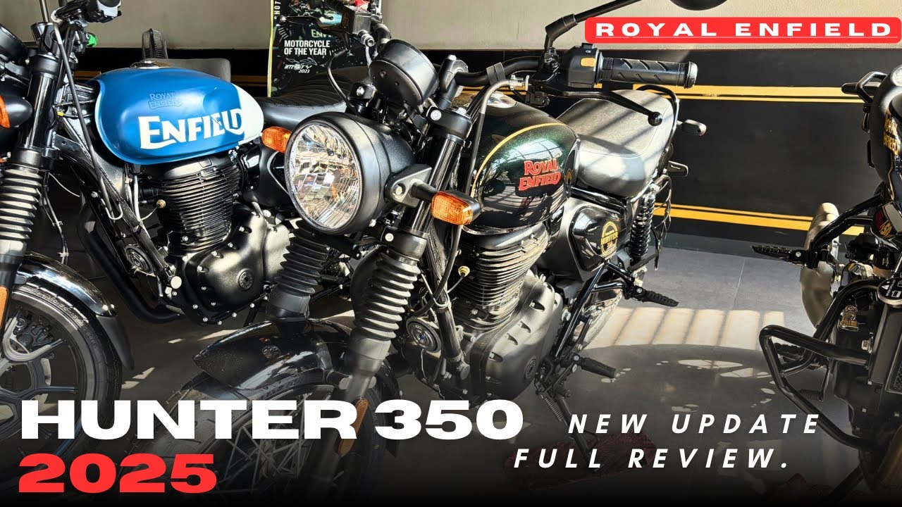 Royal Enfield Hunter 350 | Factory Black Hunter 350 ! 2025 model Hunter ...