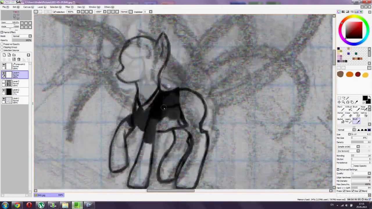 Speed painting Slendermane Slenderman pony) by FS - YouTube