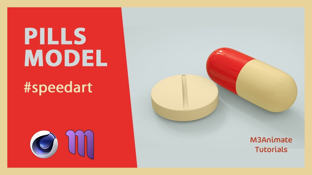 Medicine Pill and Capsule 3D Modeling - Cinema 4D Tutorial - YouTube