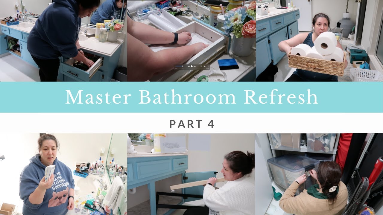 Declutter/Organize the Vanity | Master Bathroom Refresh - Part 4 - YouTube