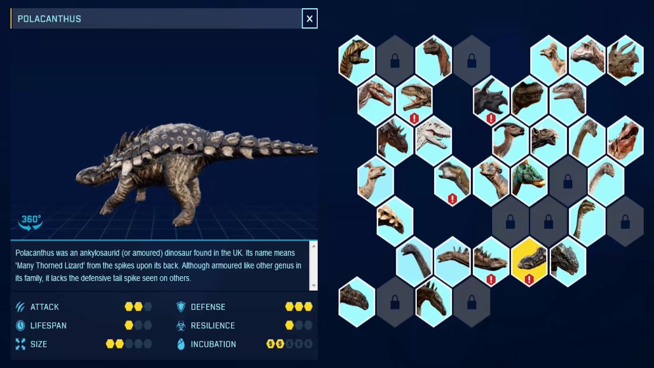 Jurassic World Evolution Polacanthus Youtube 0239