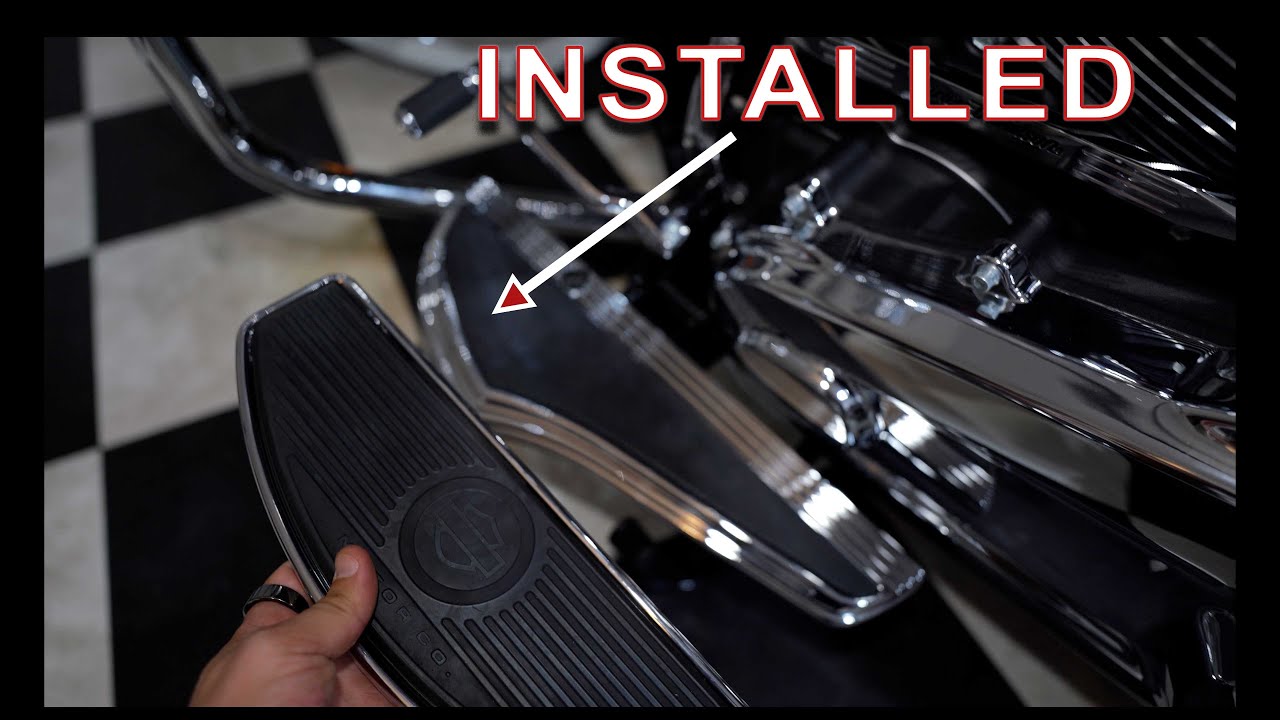 Installed Defiance Rider Footboards and Brake Pedal Pad on Harley ...