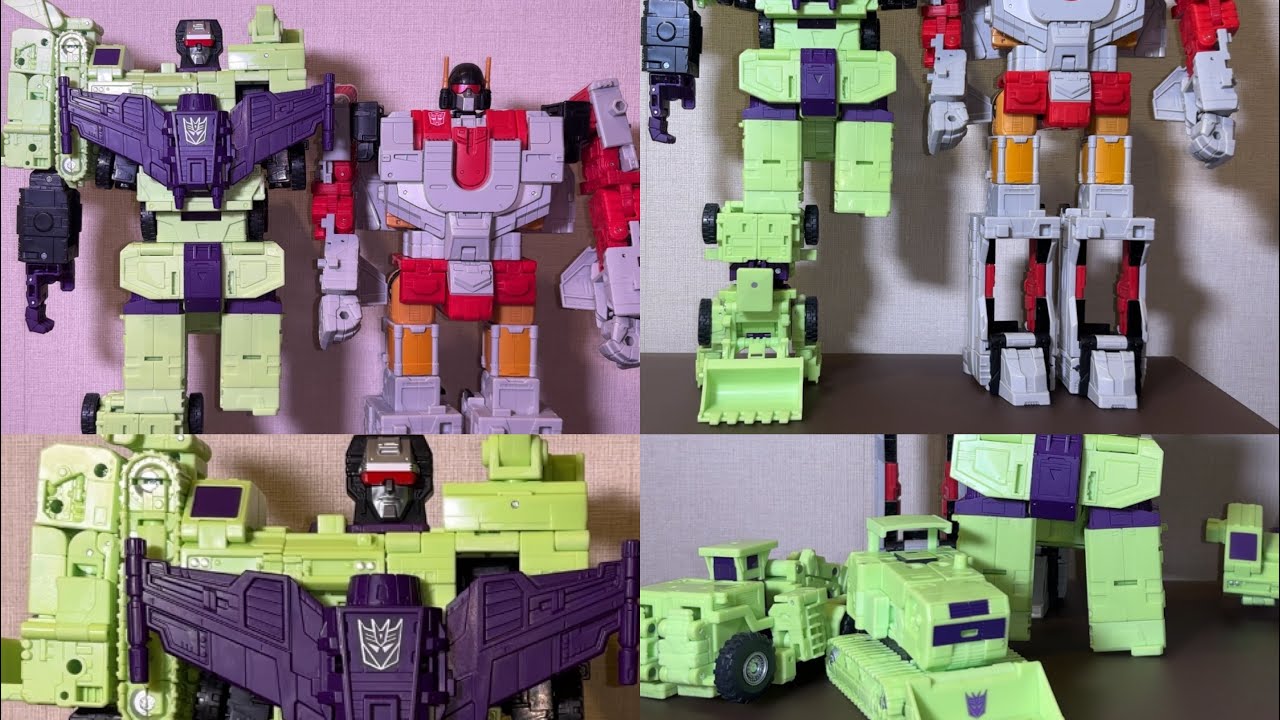 WOW! Combining studio series 86 devastator! Transformers SS constructicons transformation video ...