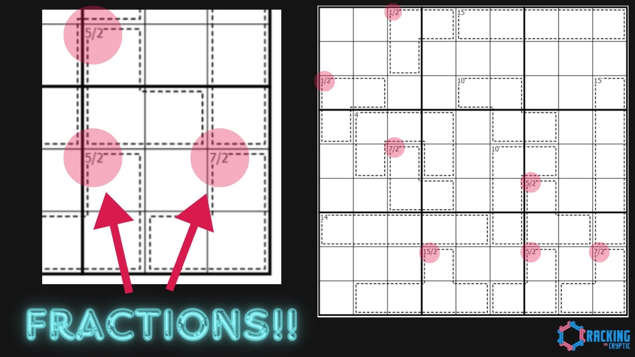 There Are Fractions In My Sudoku Cage Totals???! - YouTube