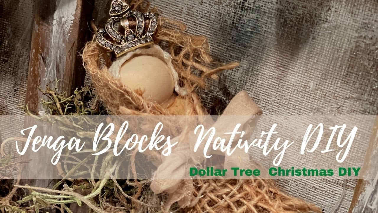 Jenga Blocks Nativity DIY - YouTube