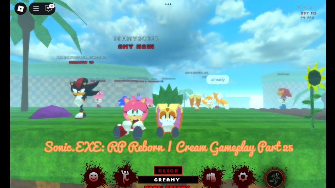 Sonic.EXE: RP Reborn | Cream Gameplay Part 25 - YouTube