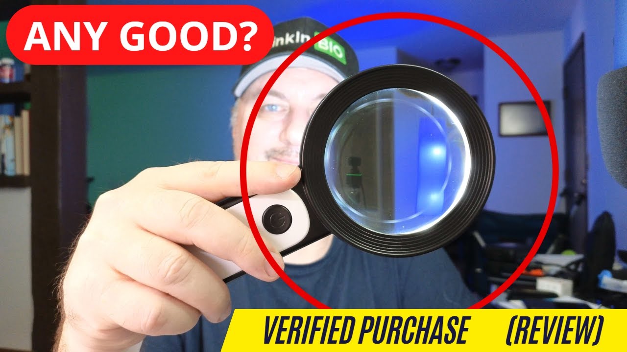 18 LED 30x Magnifying Glass (review) - YouTube