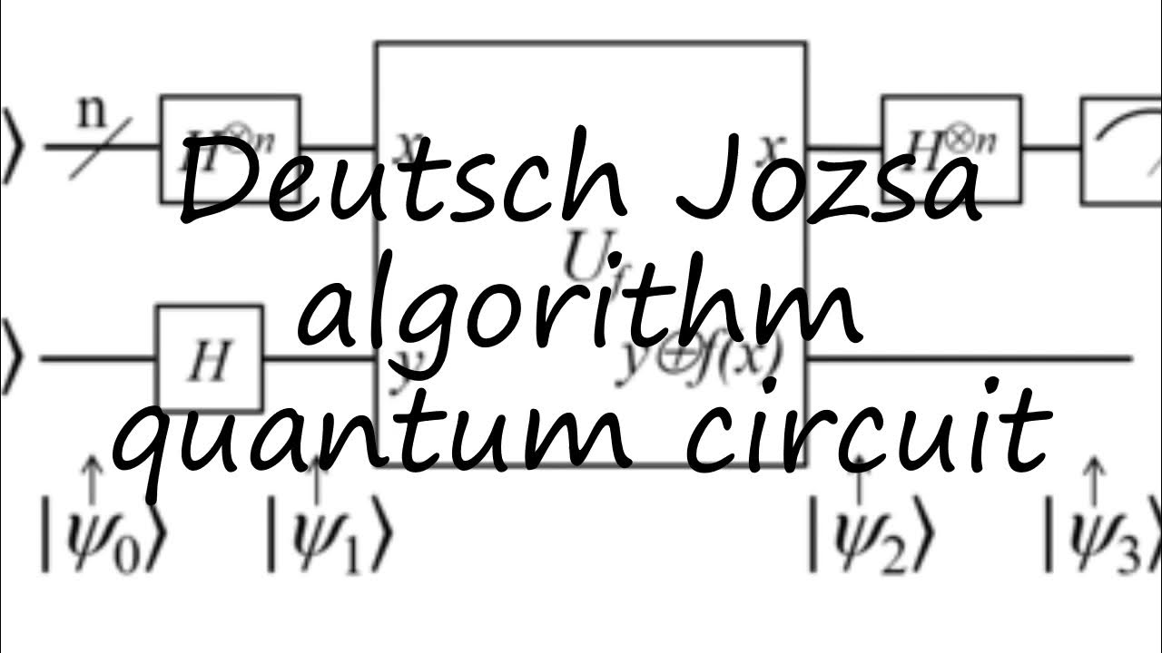 How to pronounce Deutsch Jozsa algorithm quantum circuit in English ...