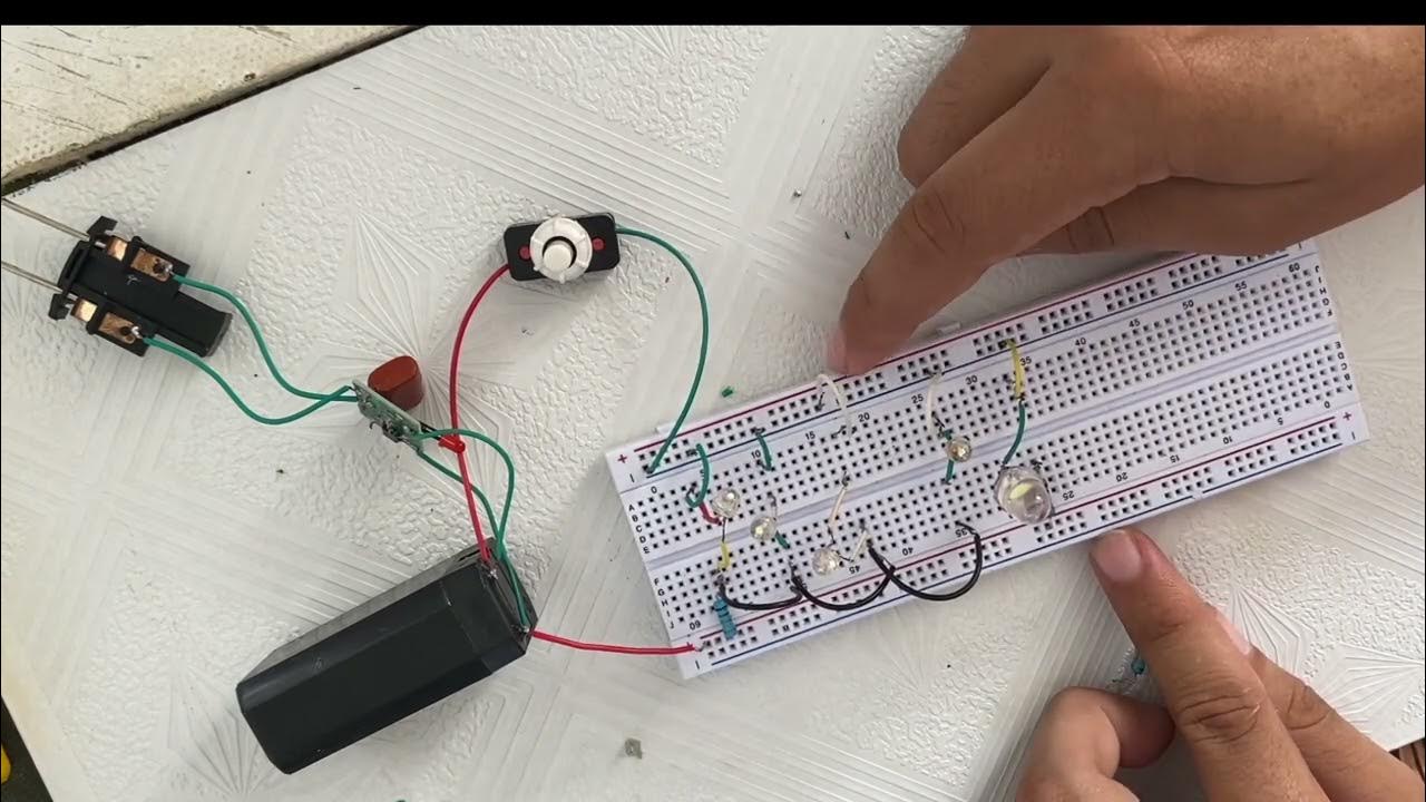 Como conectar un circuito en paralelo en una protoboard - YouTube