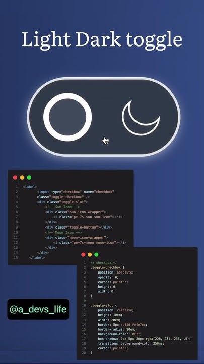 Light Dark Mode Toggle In Pure Css Html Css Csstricks Css3 Shorts Viral Youtube