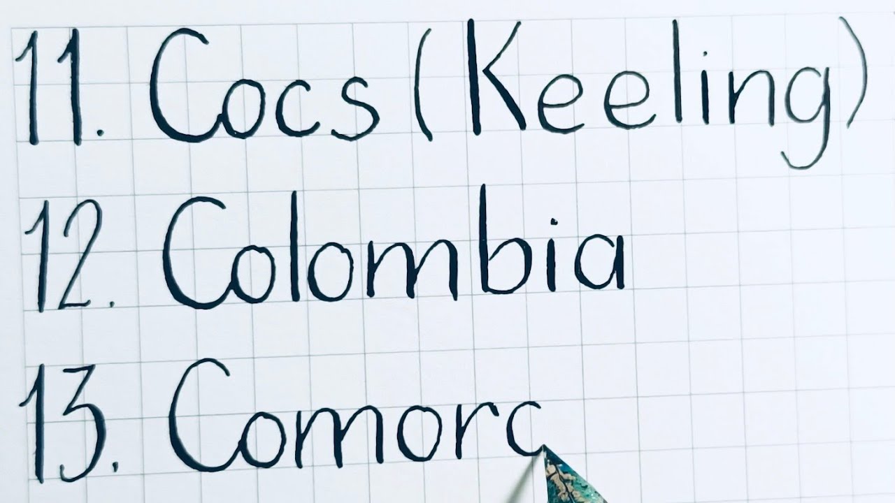 How to write handwriting | Beautiful Calligraphy cursive handwriting ...