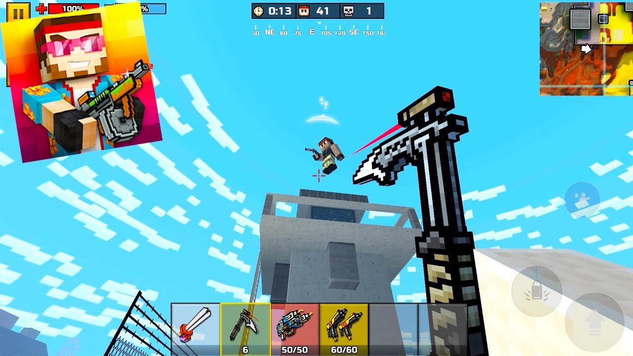 Pixel Gun 3D - BRAWL FPS HARDCORE MODE Ep.2 in the Battle Royale Mode ...