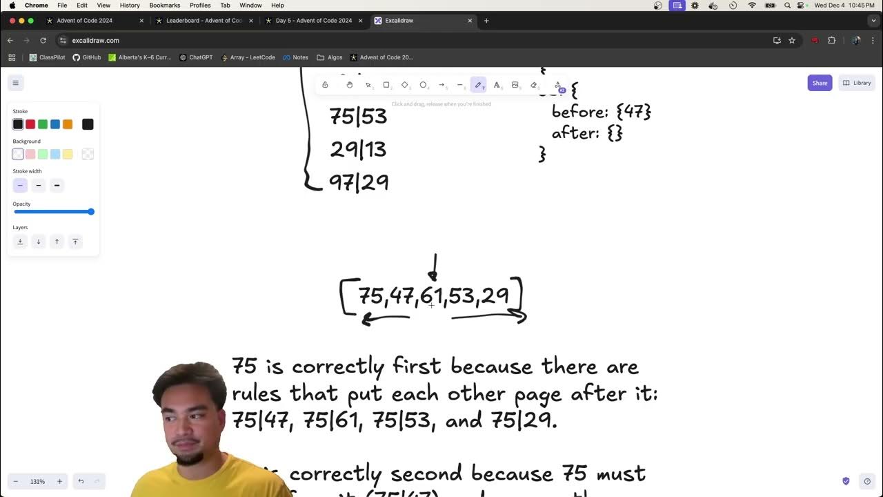 Day 5 - Advent of Code 2024 (Solution) - YouTube