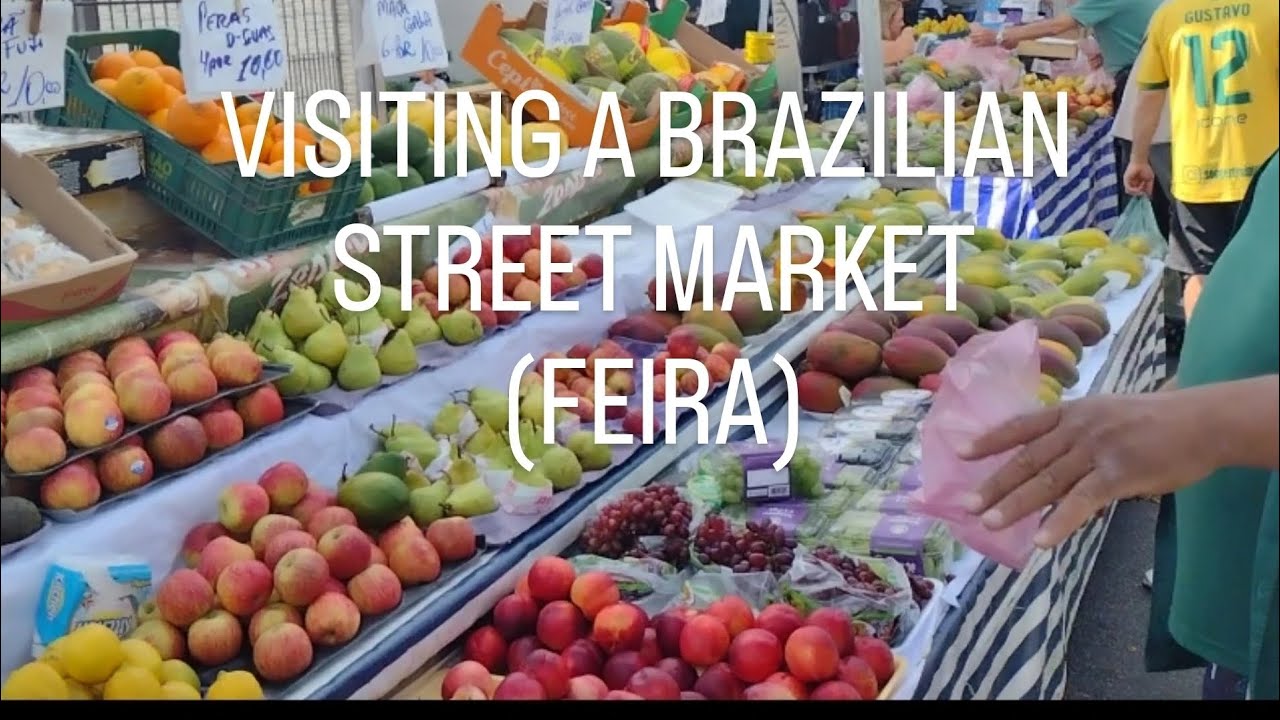 Visiting a very colorful traditional Brazilian street market! - YouTube