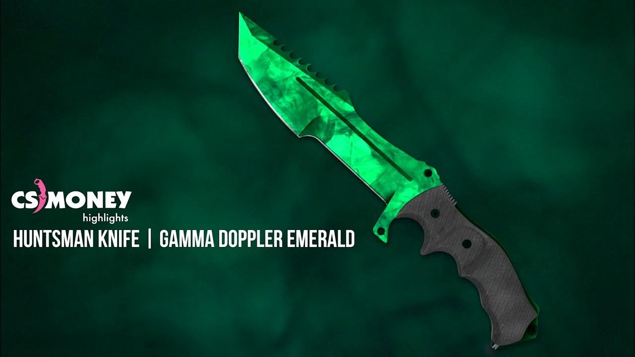 CS:GO | Huntsman Knife - Gamma Doppler Emerald - YouTube