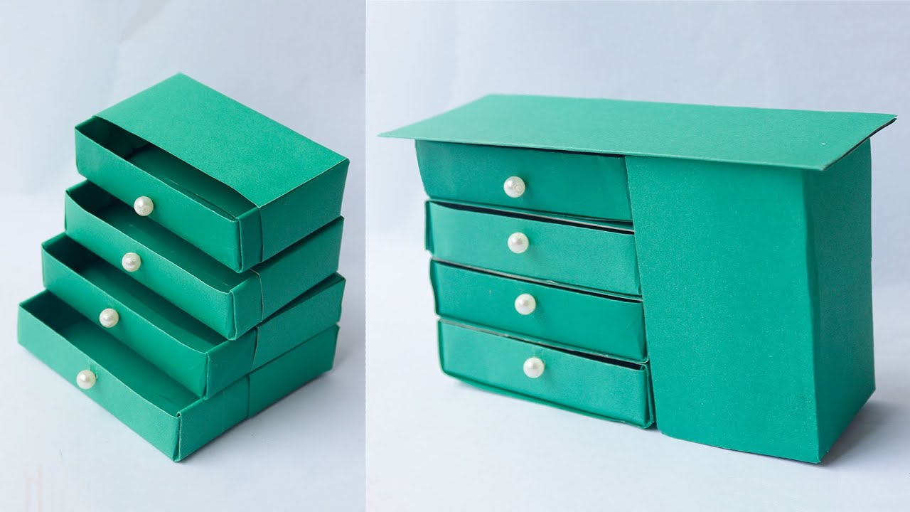 DIY Mini wardrobe || Paper Closet or Wardrobe || DIY Origami Paper ...