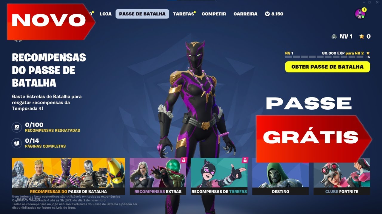 COM GANHA PASSE GRÁTIS E MOSTRANDO TODO NOVO PASSE DA MARVEL NO ...