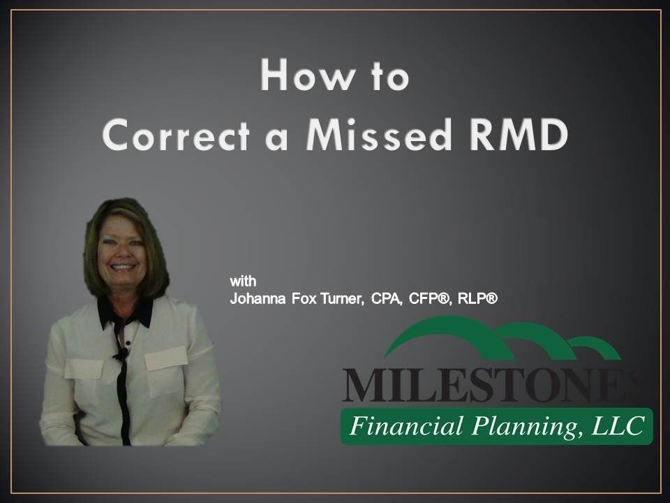 How to Correct a Missed Required Minimum Distribution - YouTube