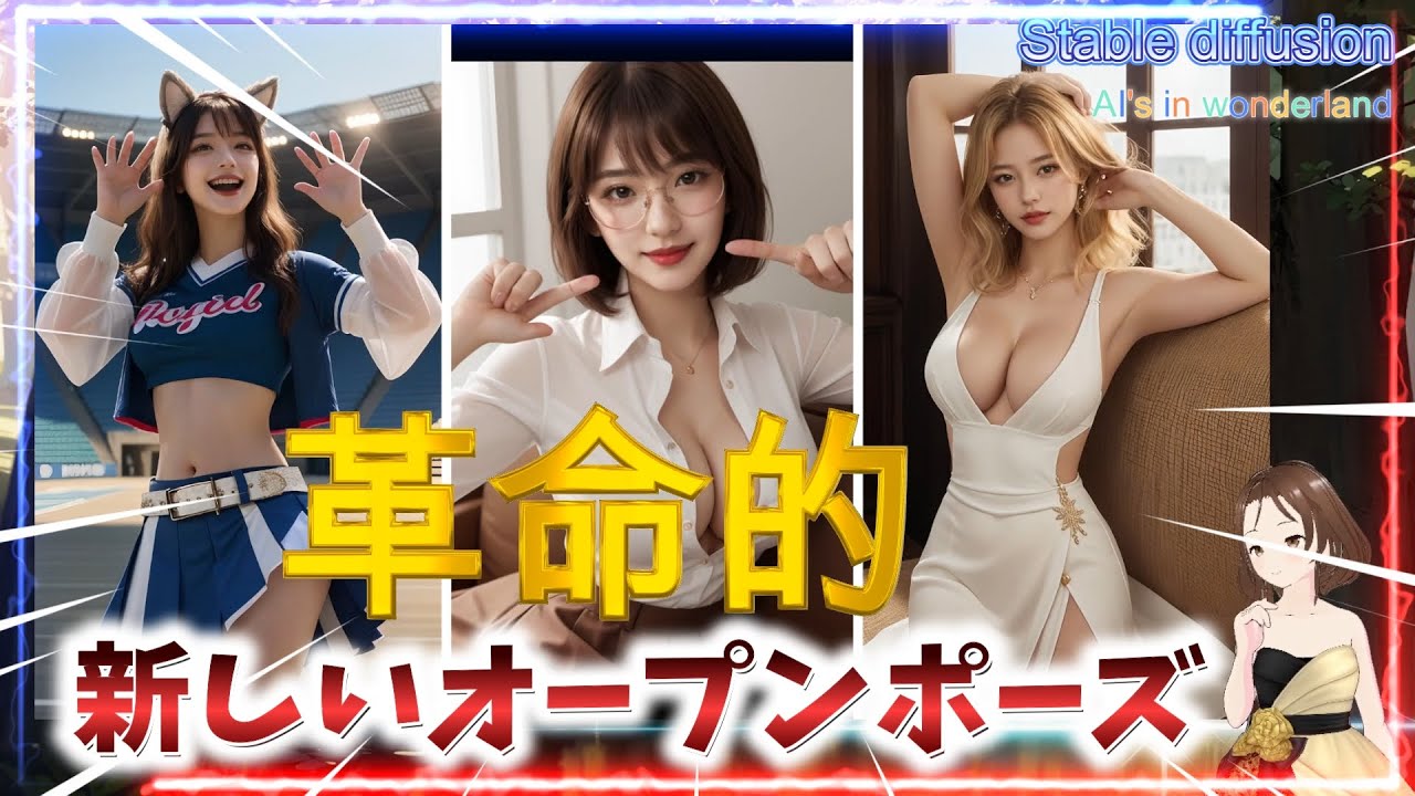 【革命的】新しいオープンポーズ、DWPoseを使おう【stable diffusion】 - YouTube