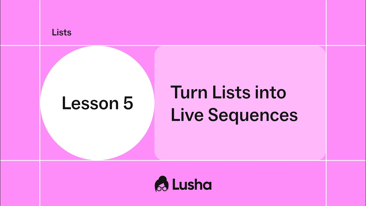 Lists- Lesson 5: Turn Lists into Live Sequences - YouTube