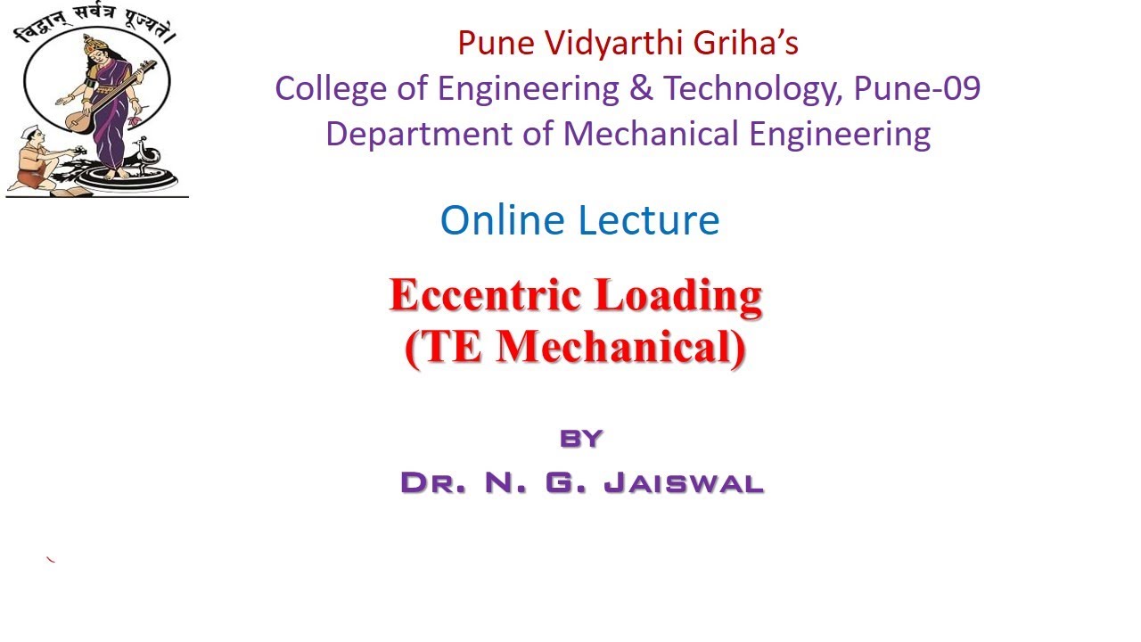 Design of Eccentrically Loaded Components - YouTube