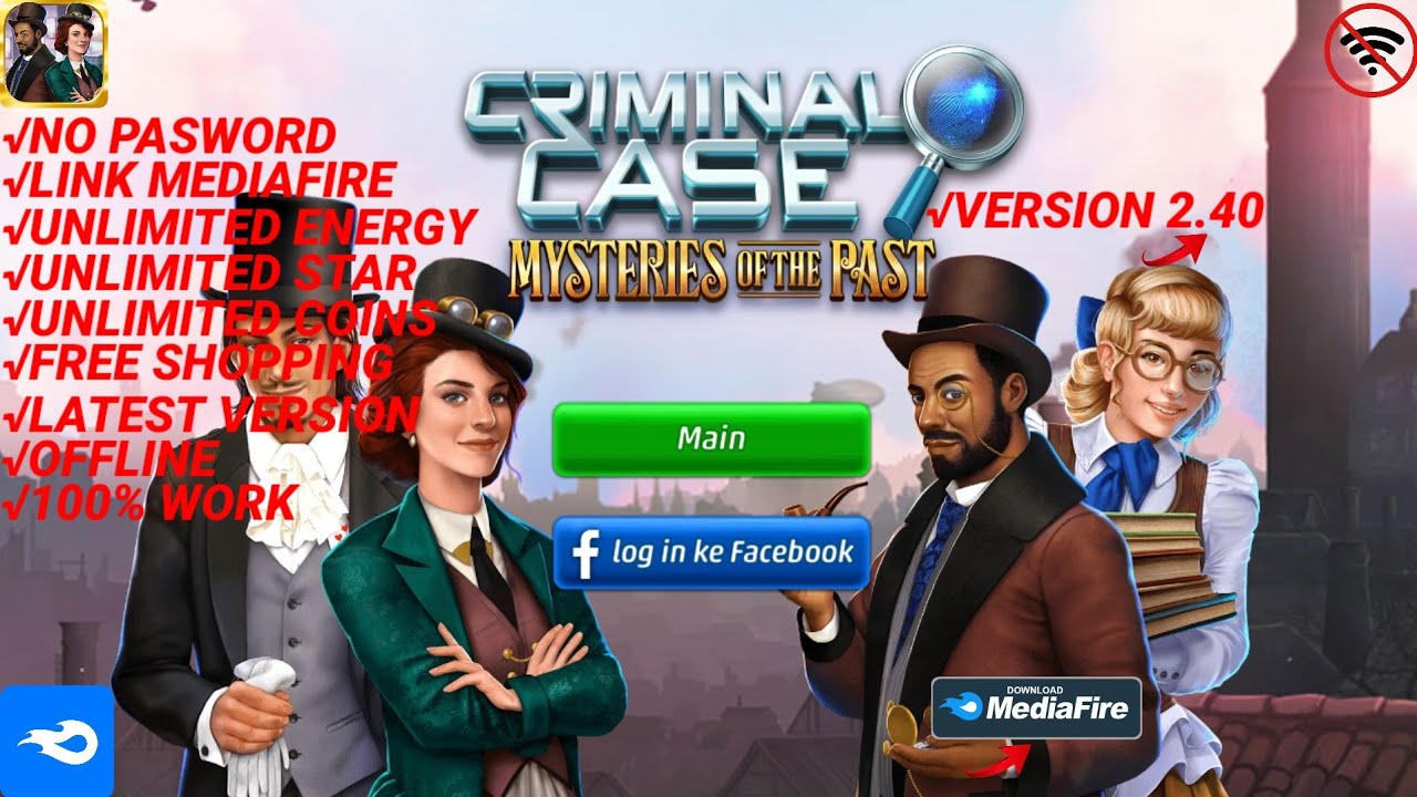DOWNLOAD CRIMINAL CASE MYSTERIES VERSION 2.40 MOD APK NO PASWORD - YouTube