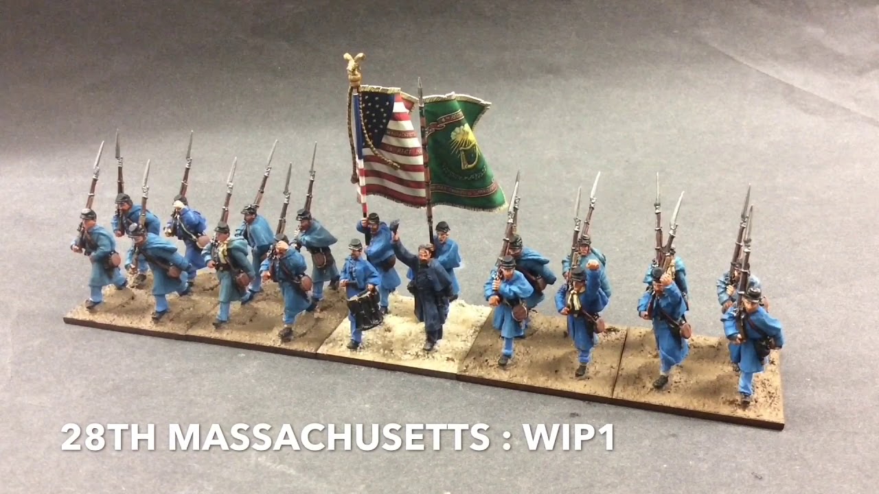 28th MASSACHUSETTS : 4th Regt Irish Brigade WIP1 - YouTube