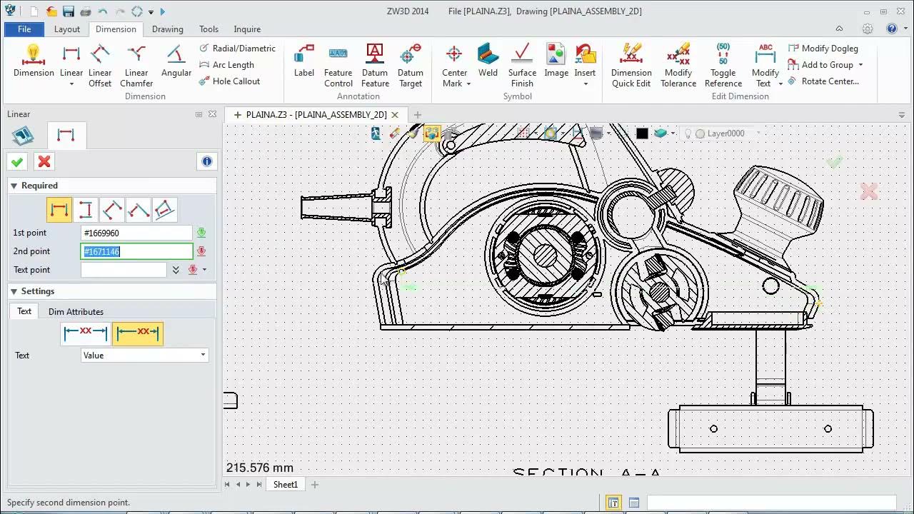 ZW3D 2D Drawing - YouTube