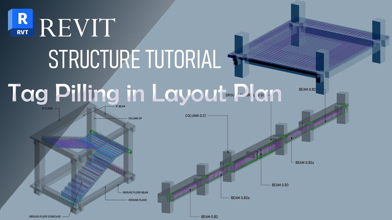 Revit Structure Tag Pilling in Layout ep16 - YouTube