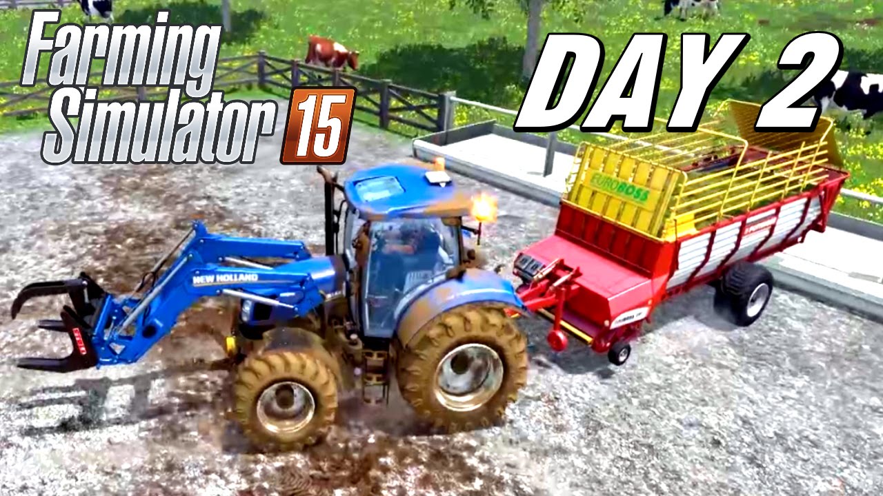 Let's Play Farming Simulator 2015 - Day 2 | Forestry and Feeding - YouTube