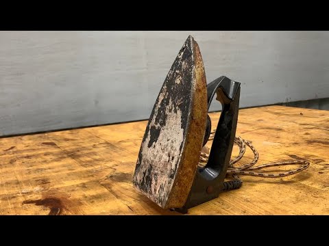 Restoration Tips // How to Repair an Old Burnt Black Iron Into a Brand ...