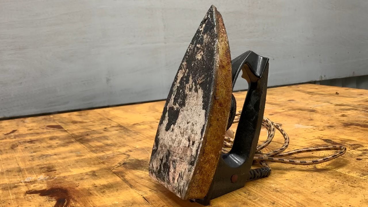 Restoration Tips // How to Repair an Old Burnt Black Iron Into a Brand ...