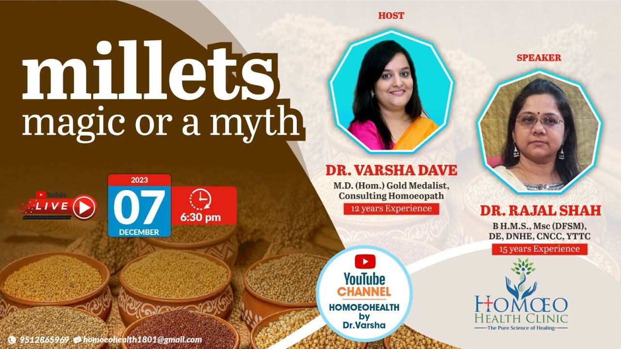 MILLETS - the magic or a myth | ft. Dr. Rajal Shah - YouTube